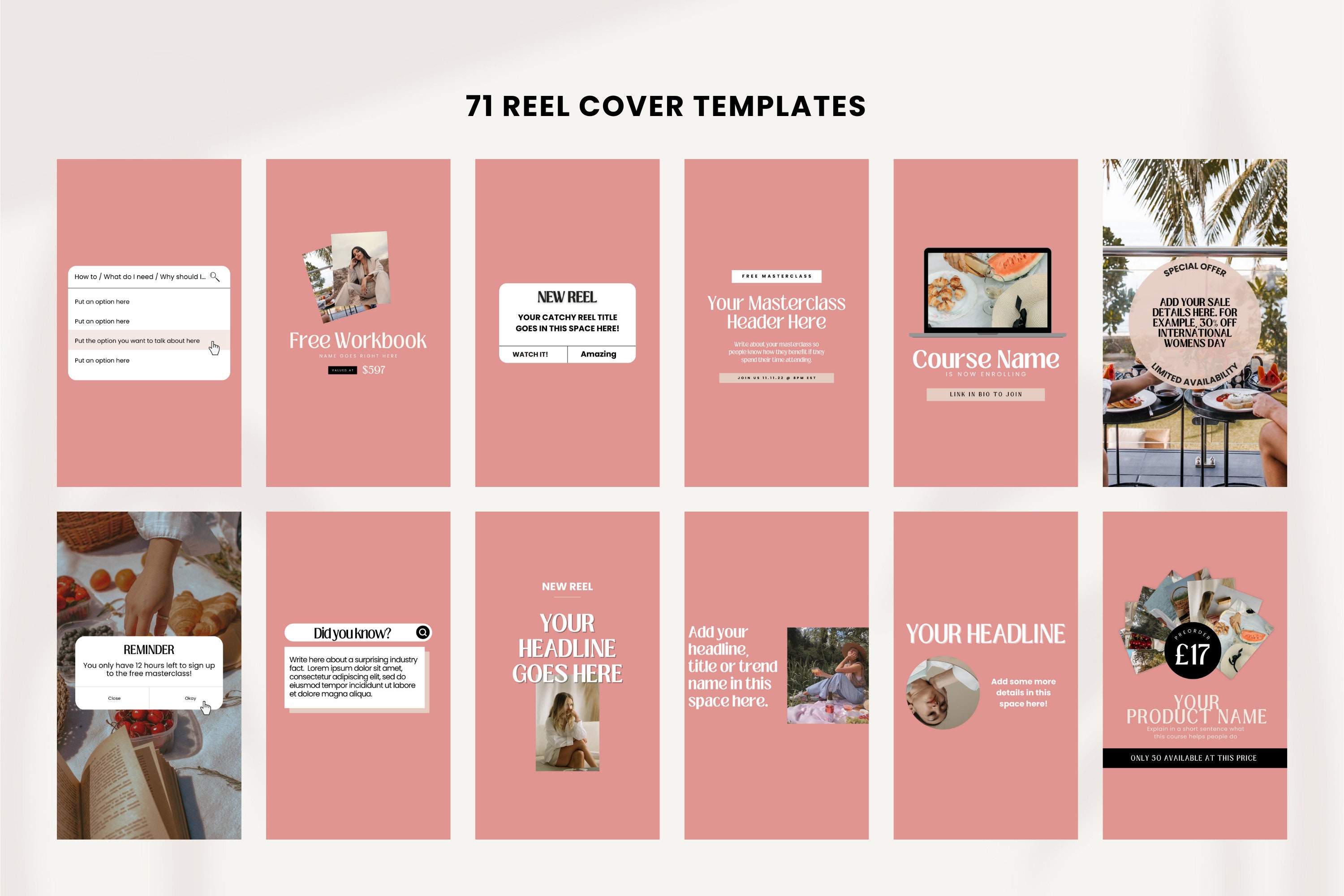 Course Templates Canva | Course Workbook Template | Online Course ...