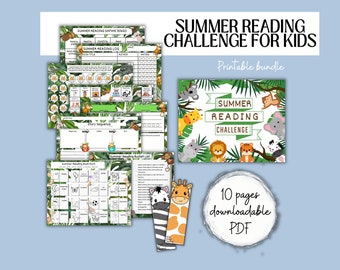 Summer Reading Challenge Printable - Etsy
