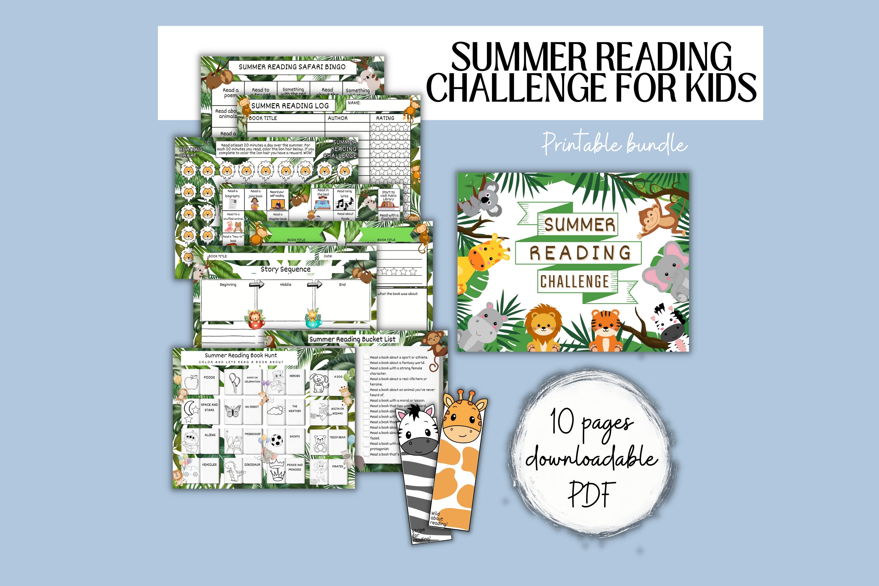 Reading Challenge Reading Challenge Printable Summer Reading Challenge ...
