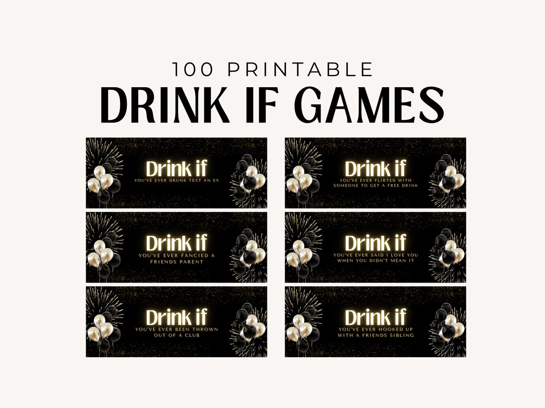 Girl Drinking Game Drinking Games for Adults Drinking Game Cards ...