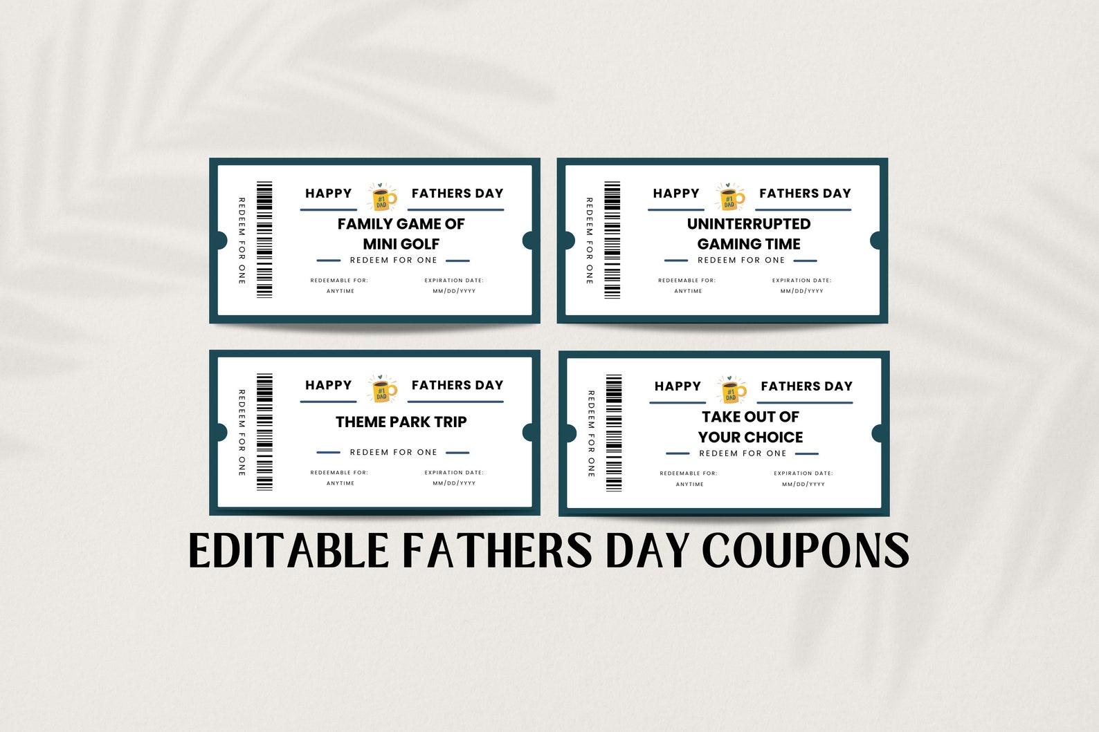 Father's Day Coupon Book Printable | Fathers Day Coupons Printable ...
