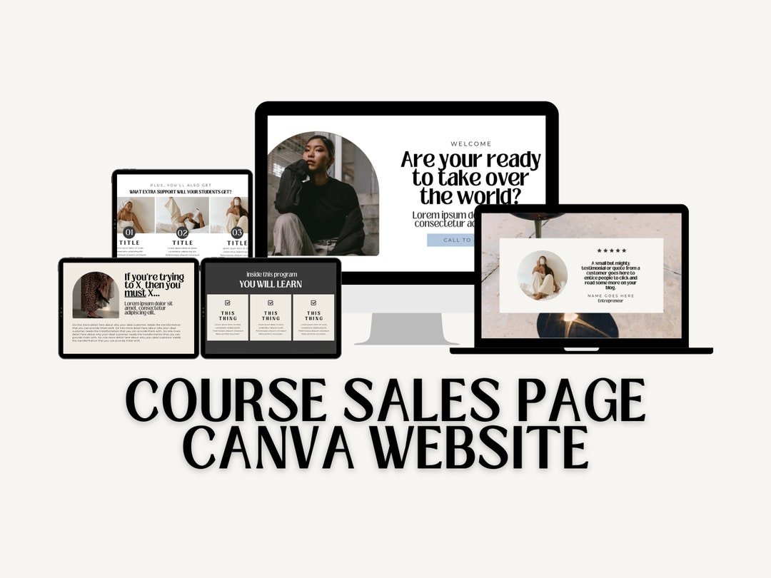 Sales Page Template Canva | Sales Page Canva | Canva Sales Page ...