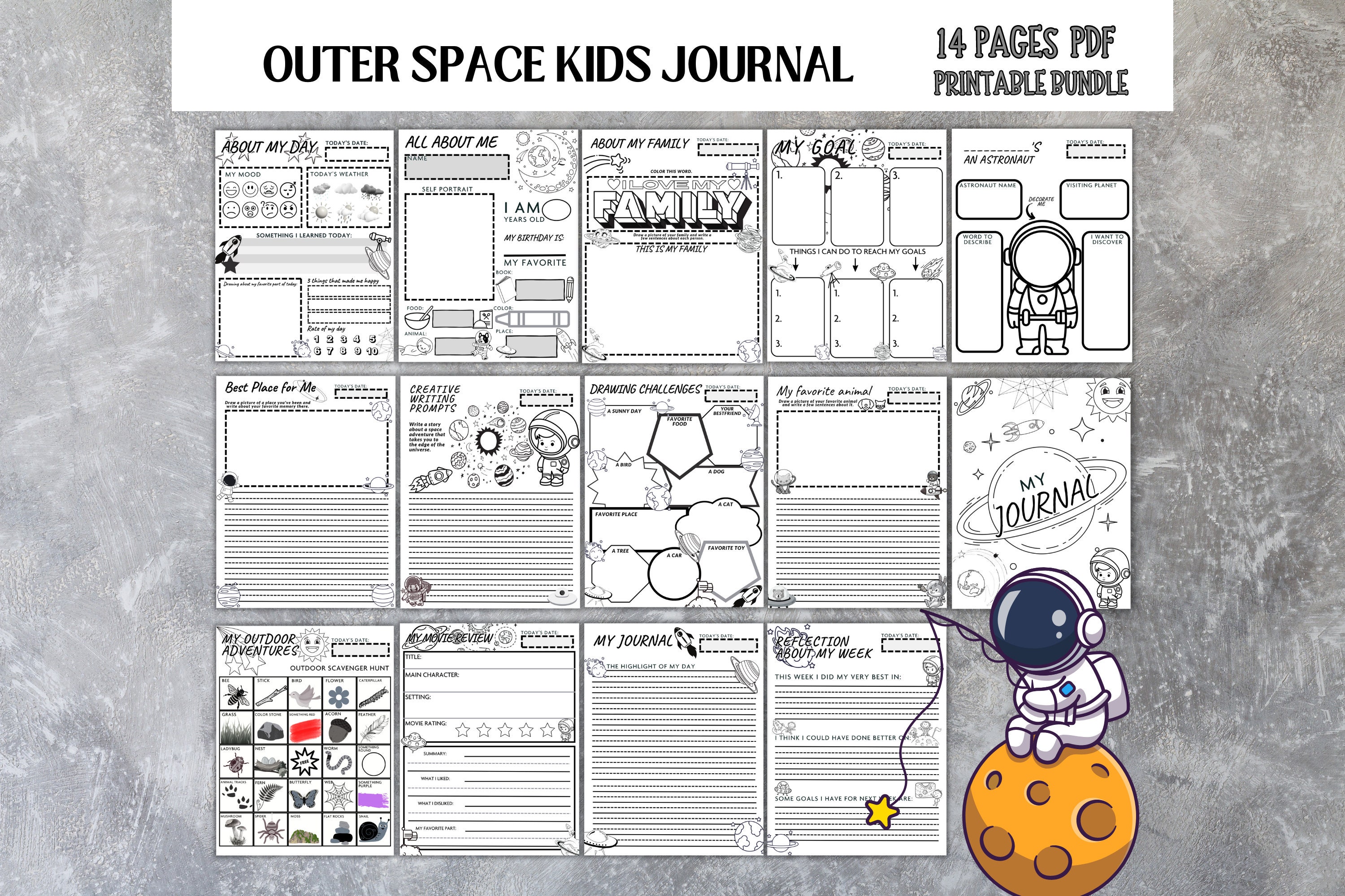Space Activities for Kids | Space Coloring Page | Space Activity Page ...
