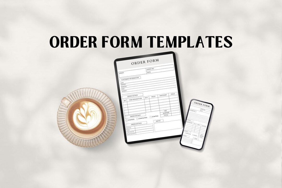 Order Form Template Simple Order Form Template Order Form Template ...