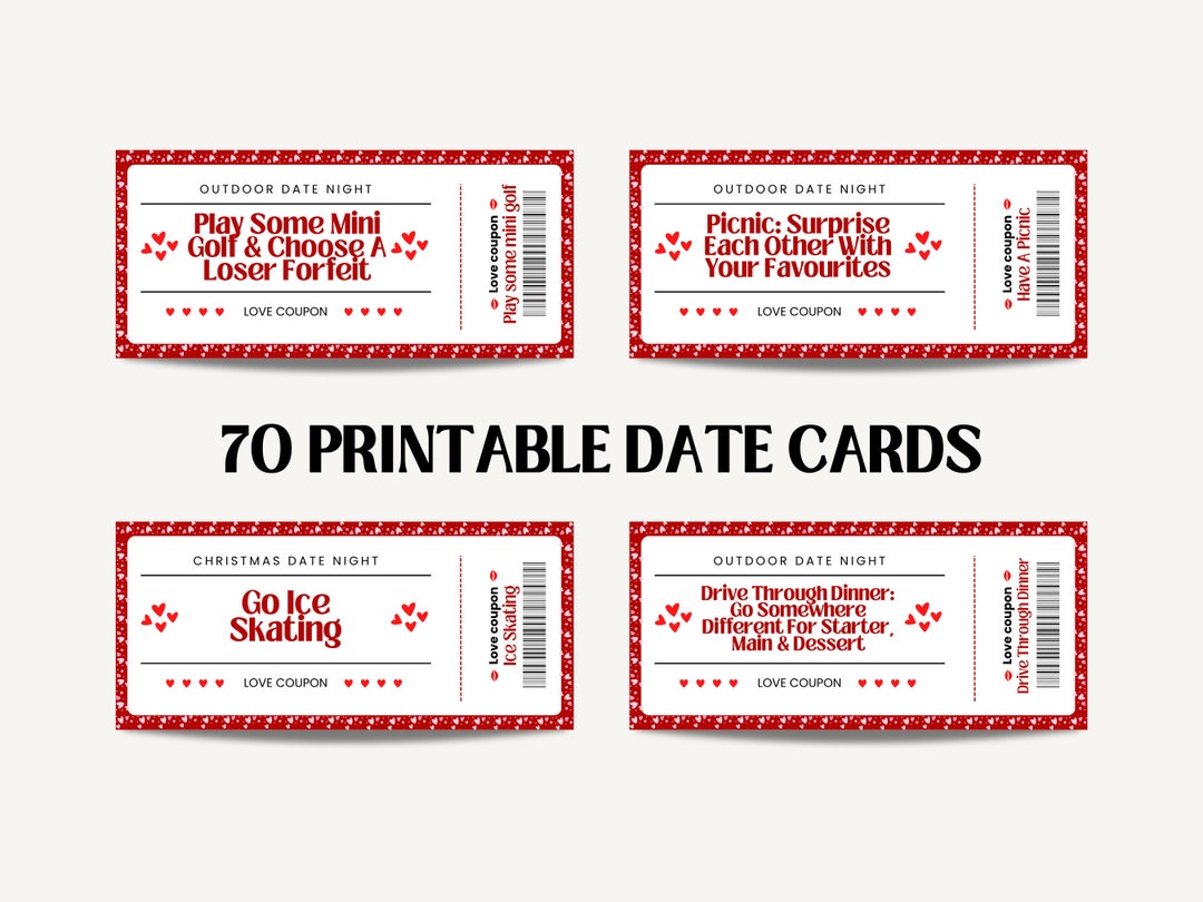 Date Night Ideas Cards | Date Night Cards | Date Night | Date Night ...