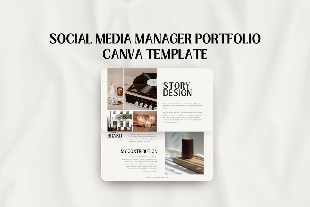 Social Media Manager Portfolio Template | Portfolio Template | Social ...