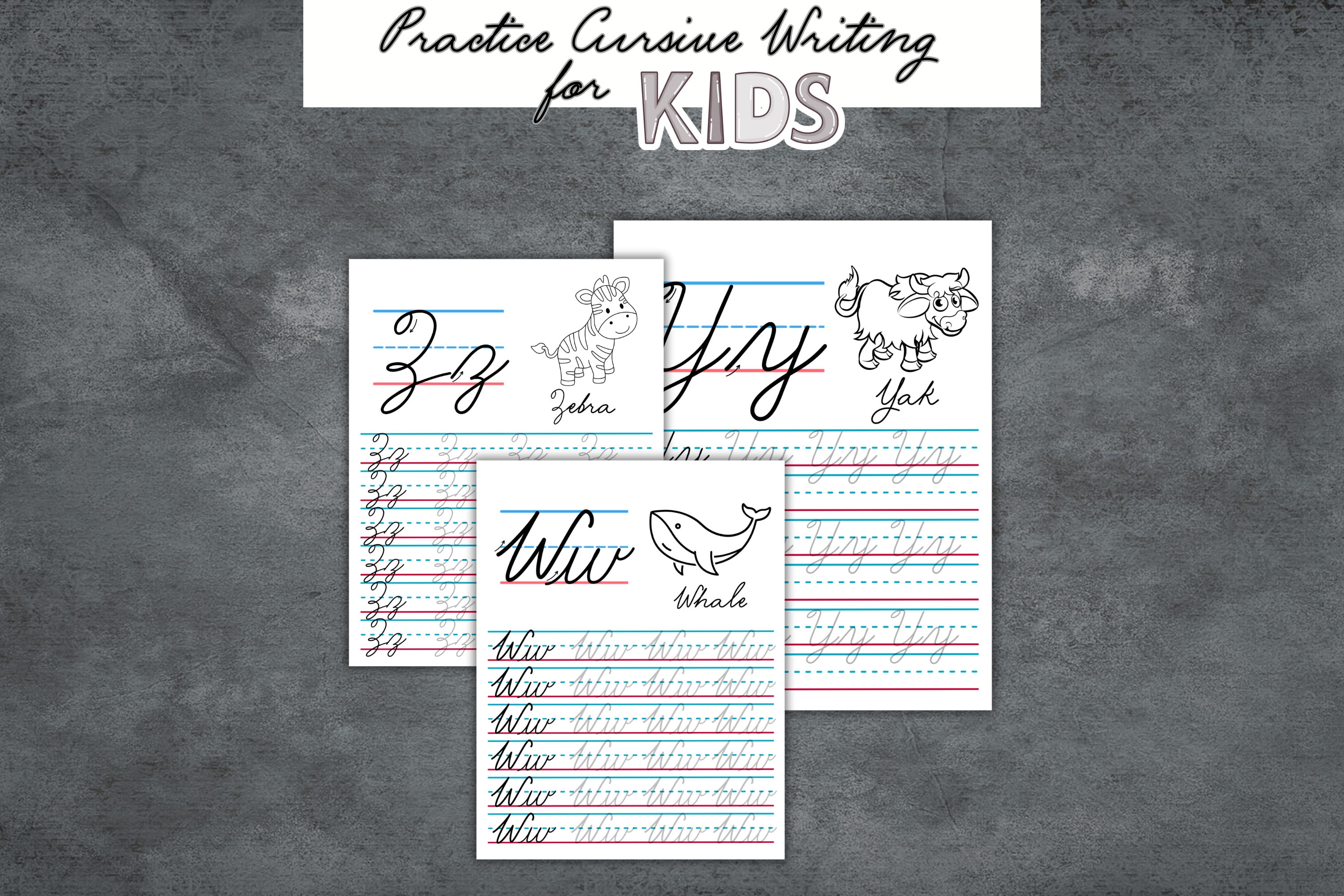Cursive Writing Practice Sheets Printable Writing Practice Sheets ...