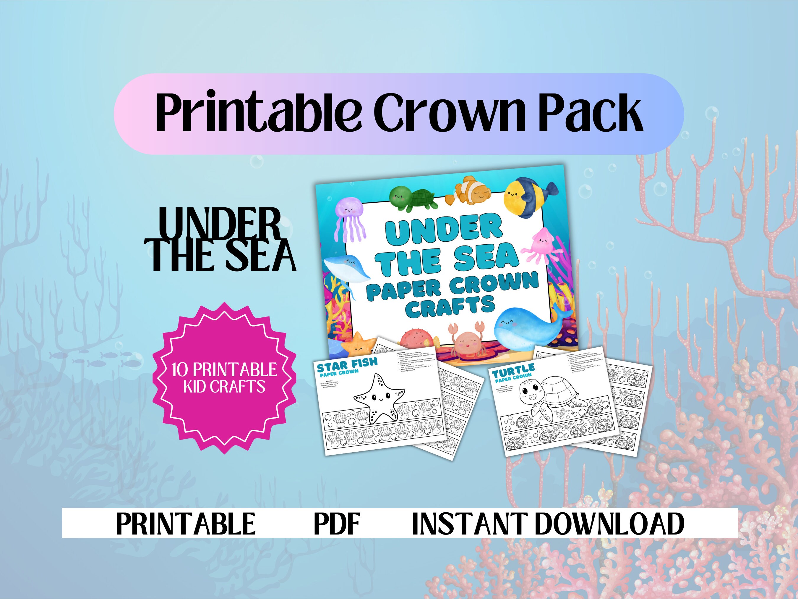Printable Birthday Crown Printable Crown Kids Paper Crown DIY Kids ...