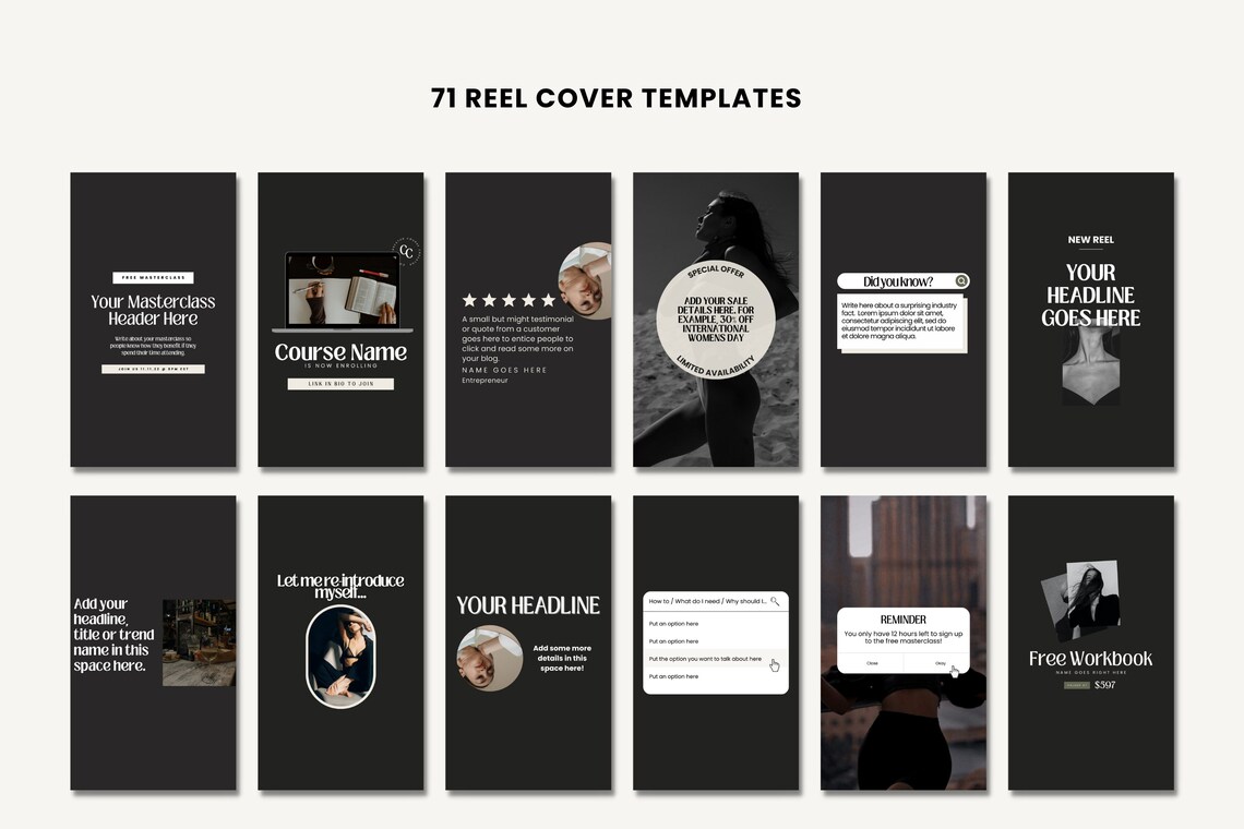 Course Templates Canva Online Course Content Template - Etsy
