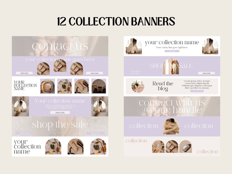 Shopify Banners Shopify Website Banner Website Template Shopify Canva ...