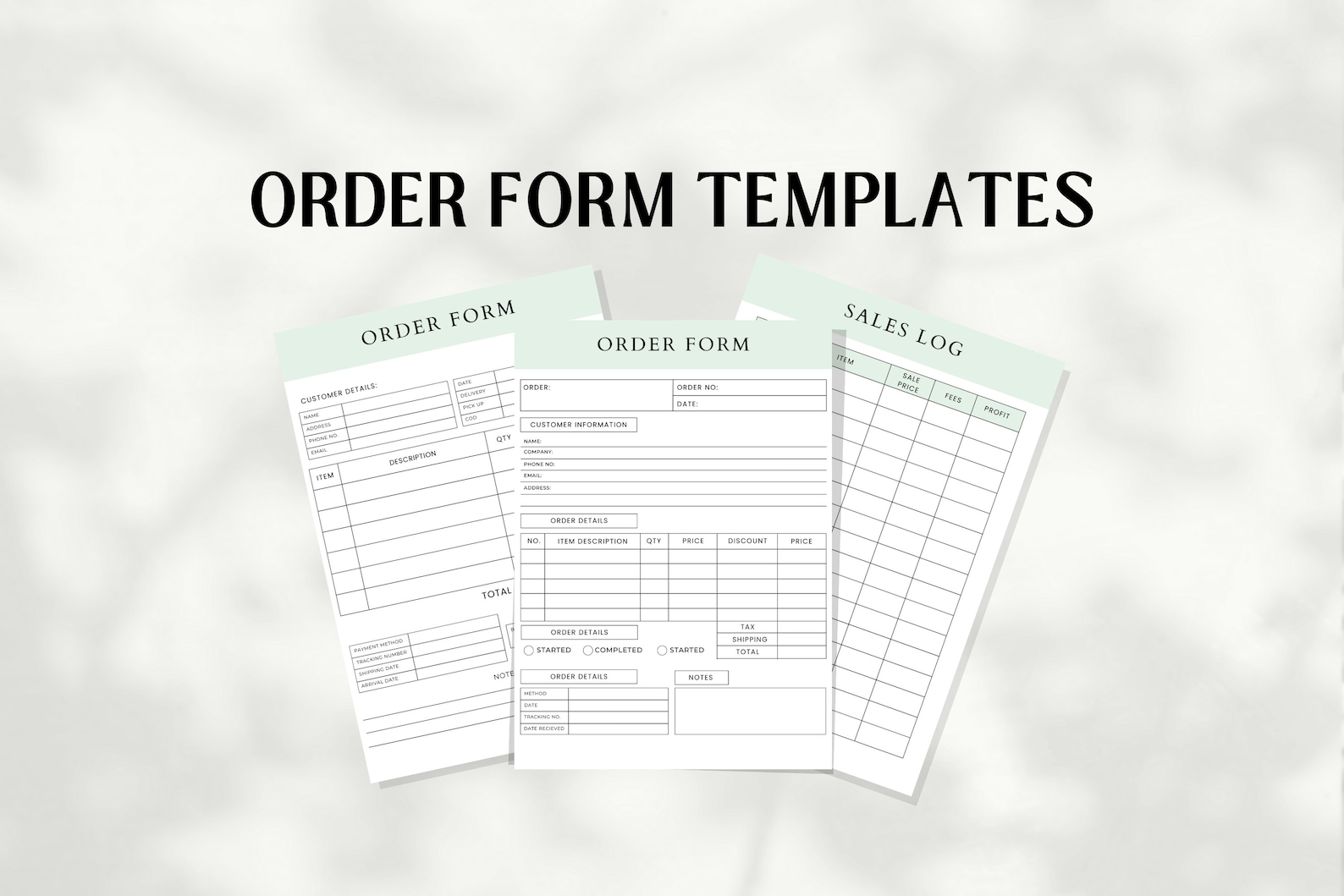 Order Form Template Simple Order Form Template Order Form Template ...