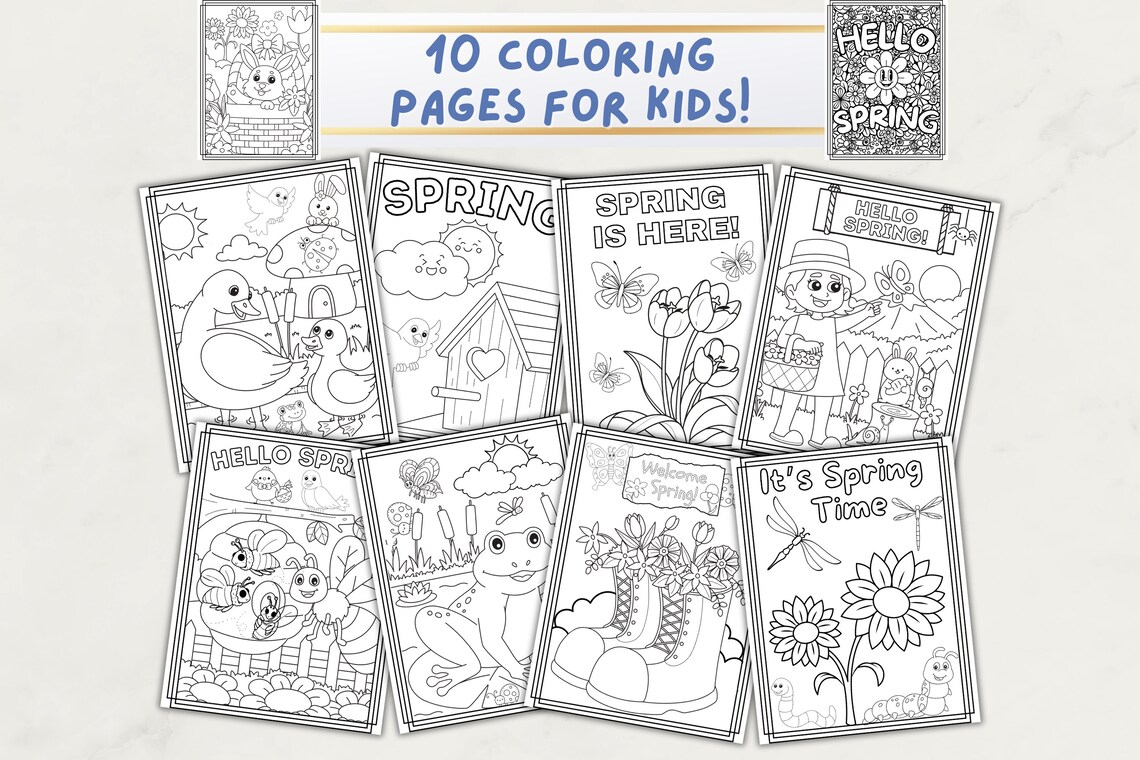 Spring Coloring Page Spring Coloring Kids Coloring Pages Spring ...