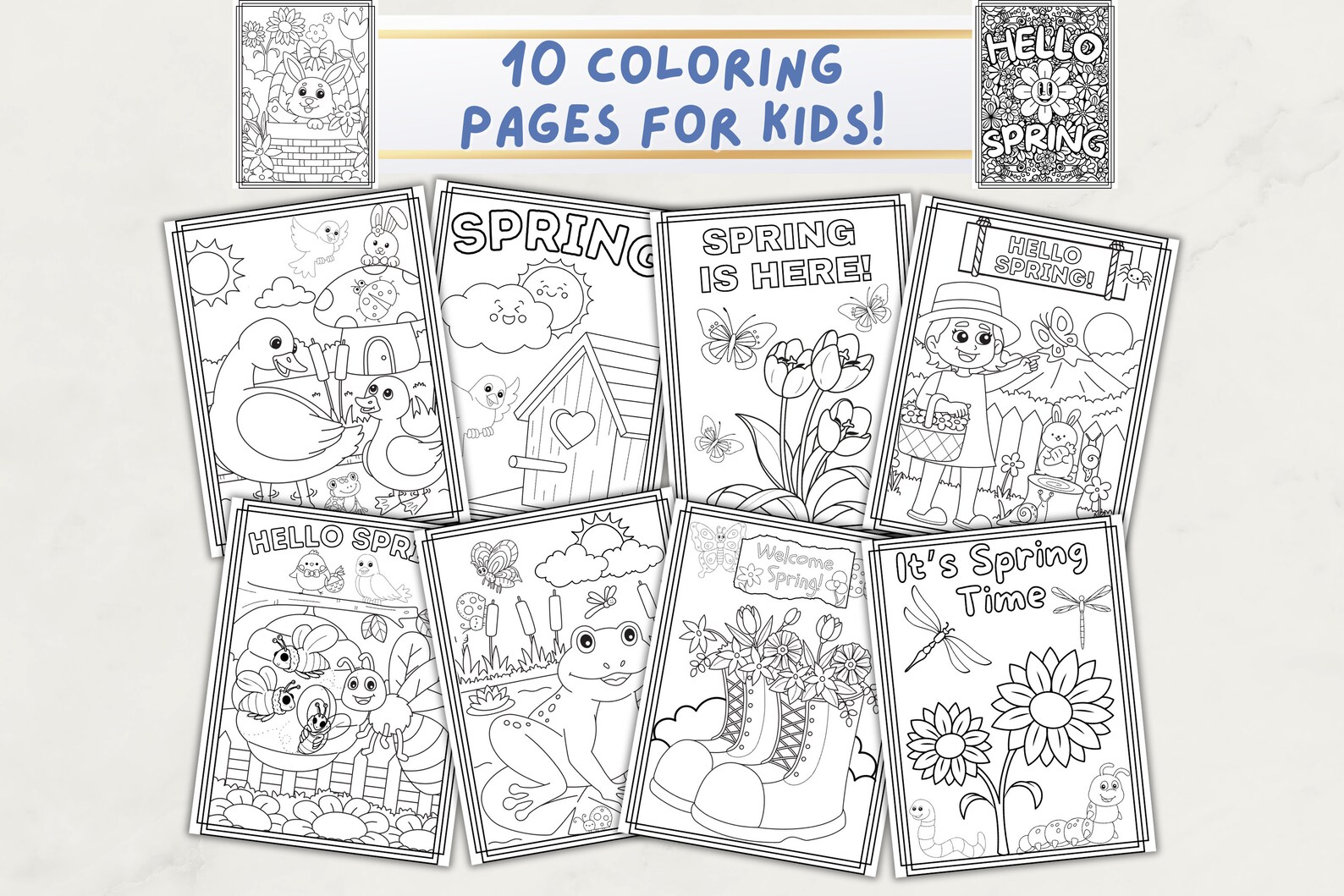 Spring Coloring Page | Spring Coloring | Kids Coloring Pages | Spring ...