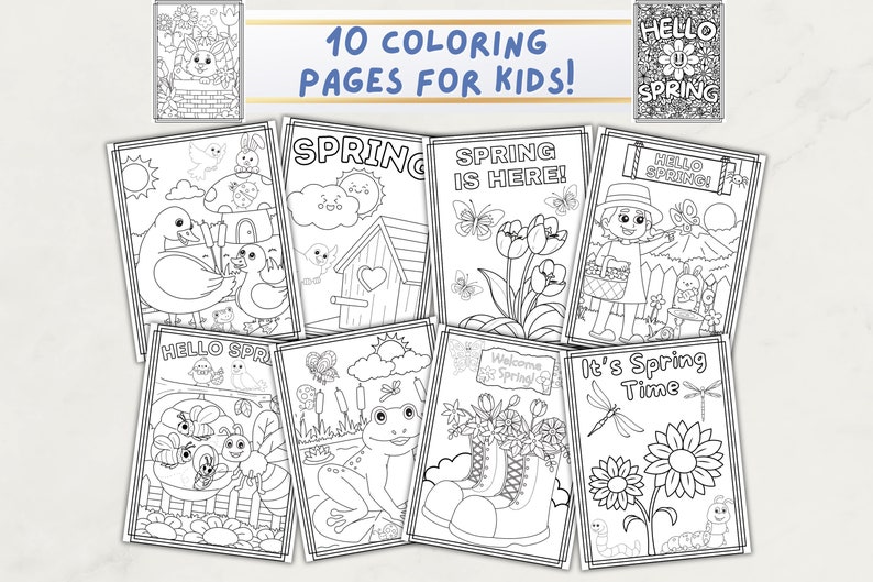 Spring Coloring Page | Spring Coloring | Kids Coloring Pages | Spring ...