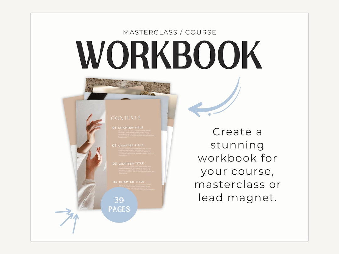 Workbook Template | Canva Workbook | Canva Templates | Coaching ...