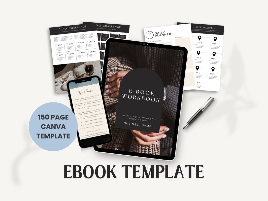 Minimalistic Ebook Template | Ebook Template Education Canva | Ebook ...
