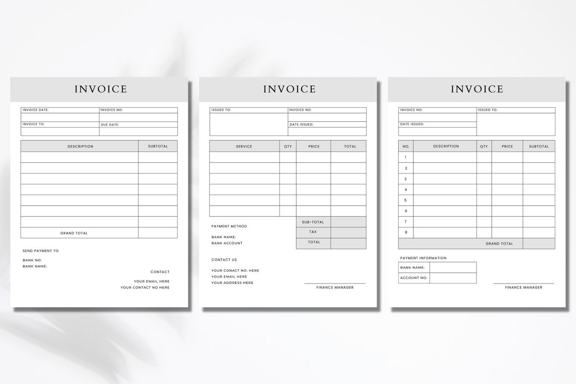 Template Invoice Invoice Template Pages Simple Invoice Templates ...