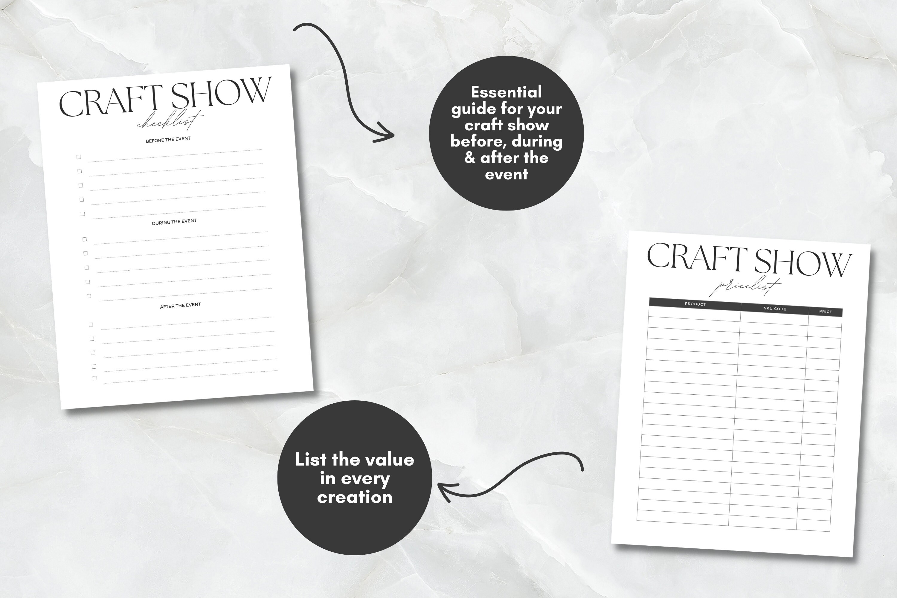 Craft Fair Planner | Craft Show Planner | Craft Show Checklist | Craft ...