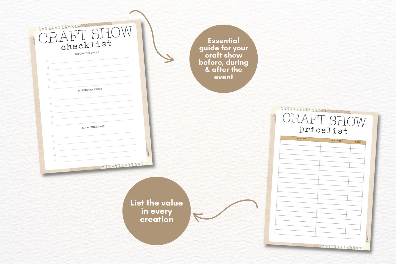 Craft Fair Planner | Craft Show Planner | Craft Show Checklist | Craft ...