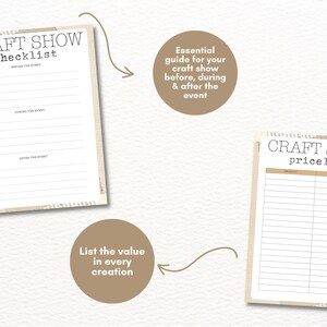 Craft Fair Planner | Craft Show Planner | Craft Show Checklist | Craft ...