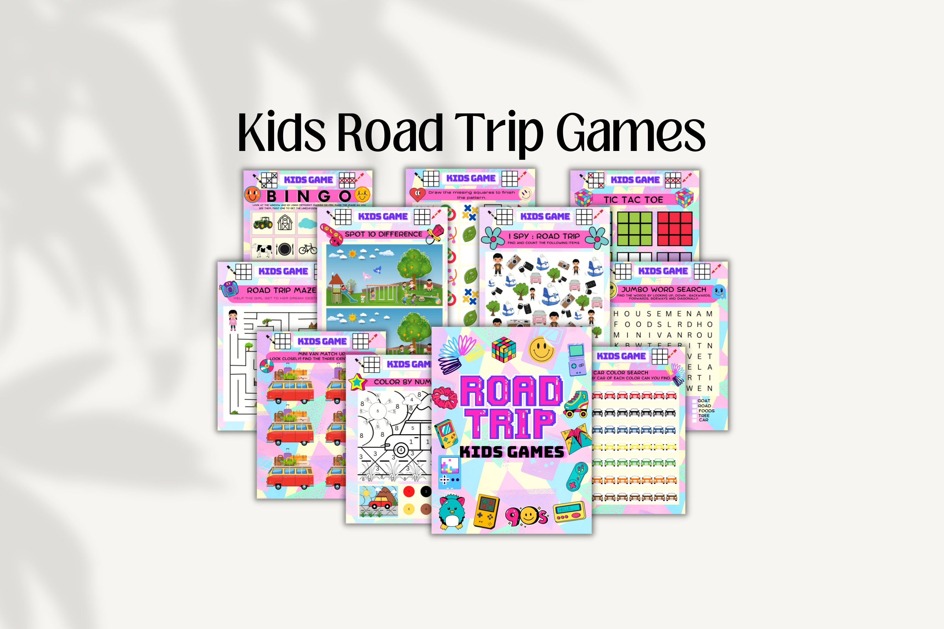 Road Trip Games Printable Road Trip Games Road Trip Games for Kids Road ...