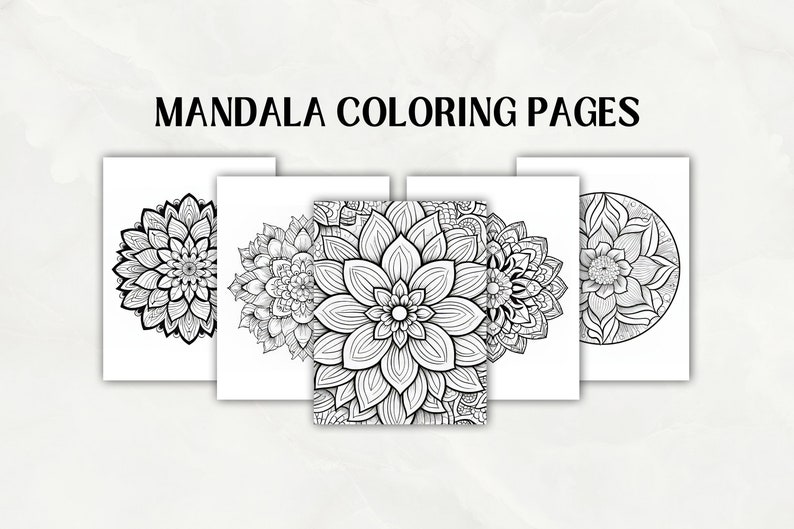 Mandala Coloring Sheets Coloring Mandalas PDF Coloring - Etsy