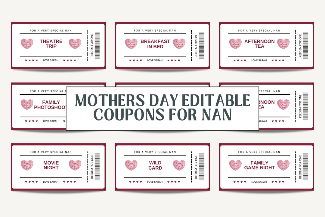 Mothers Day Gift Tags | Printable Mothers Day Gift Tag | Mothers Day ...