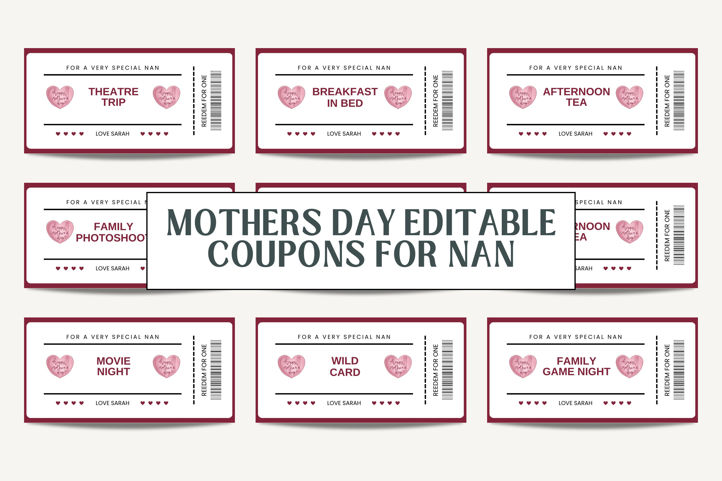 Mothers Day Gift Tags | Printable Mothers Day Gift Tag | Mothers Day ...