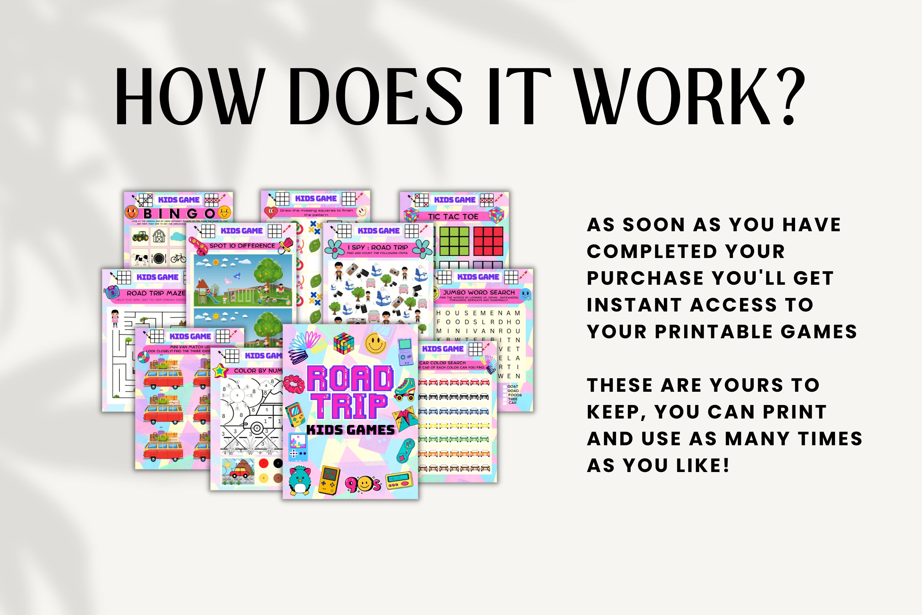 Road Trip Games Printable Road Trip Games Road Trip Games for Kids Road ...