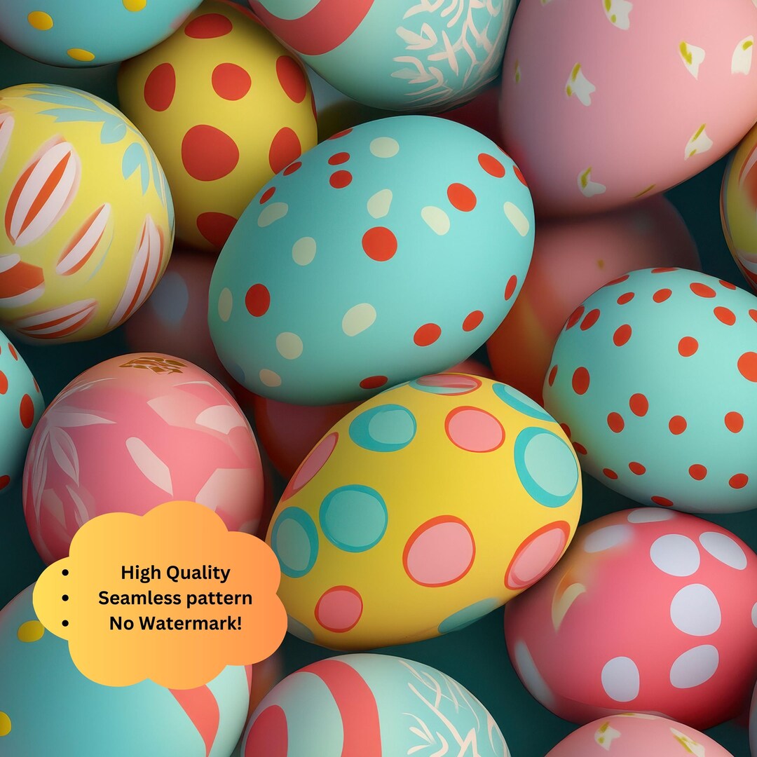 Easter Egg Pattern – Colorful Digital Paper for Easter, Scrapbooking ...