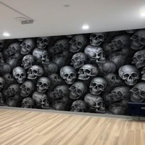 Skull Pattern Monochrome - Skull Pattern | Digital Download | Creative ...