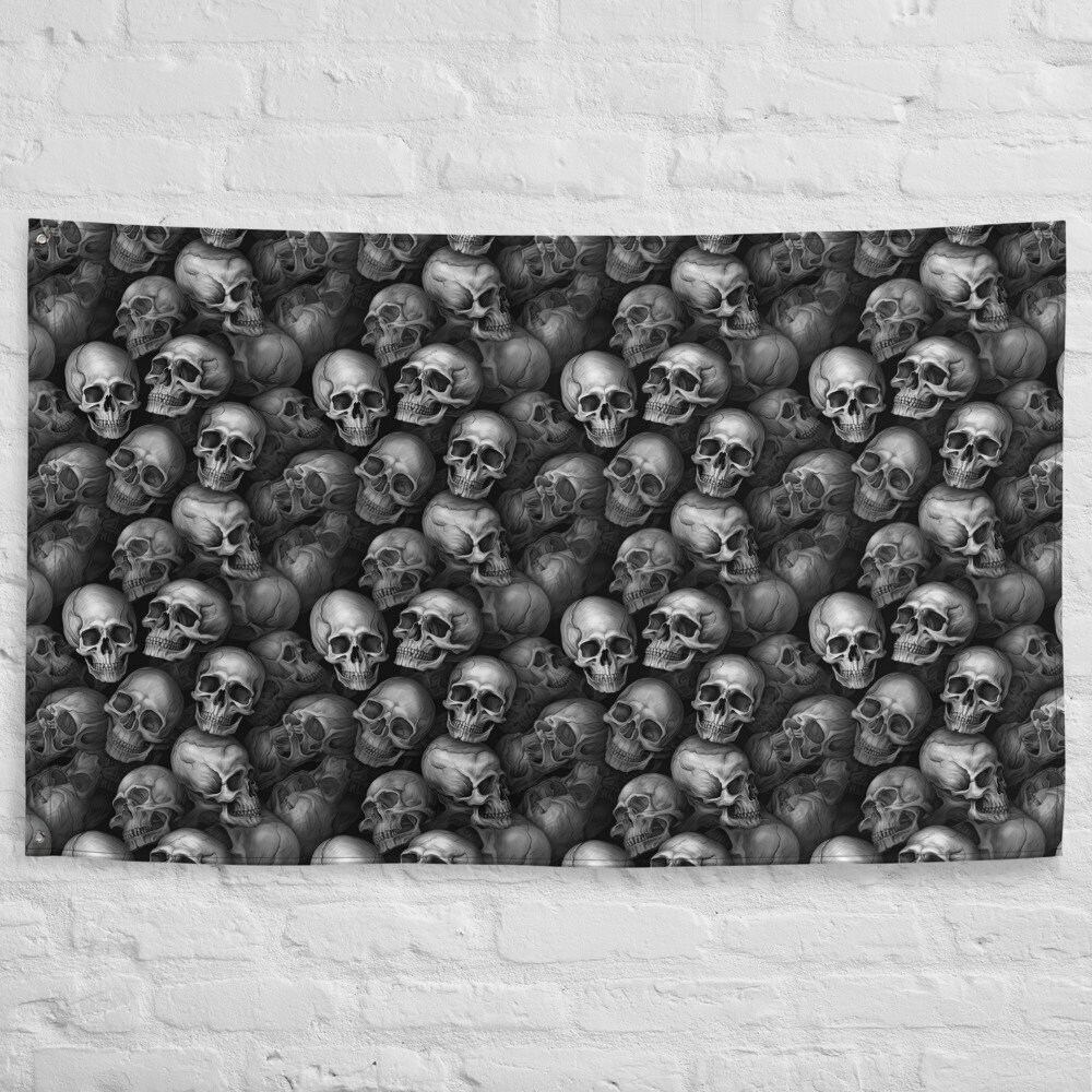 Skull Pattern Monochrome - Skull Pattern | Digital Download | Creative ...