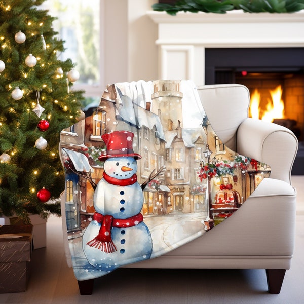 Snowman Blanket - Etsy