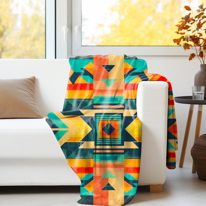 Aztec Blanket - Etsy