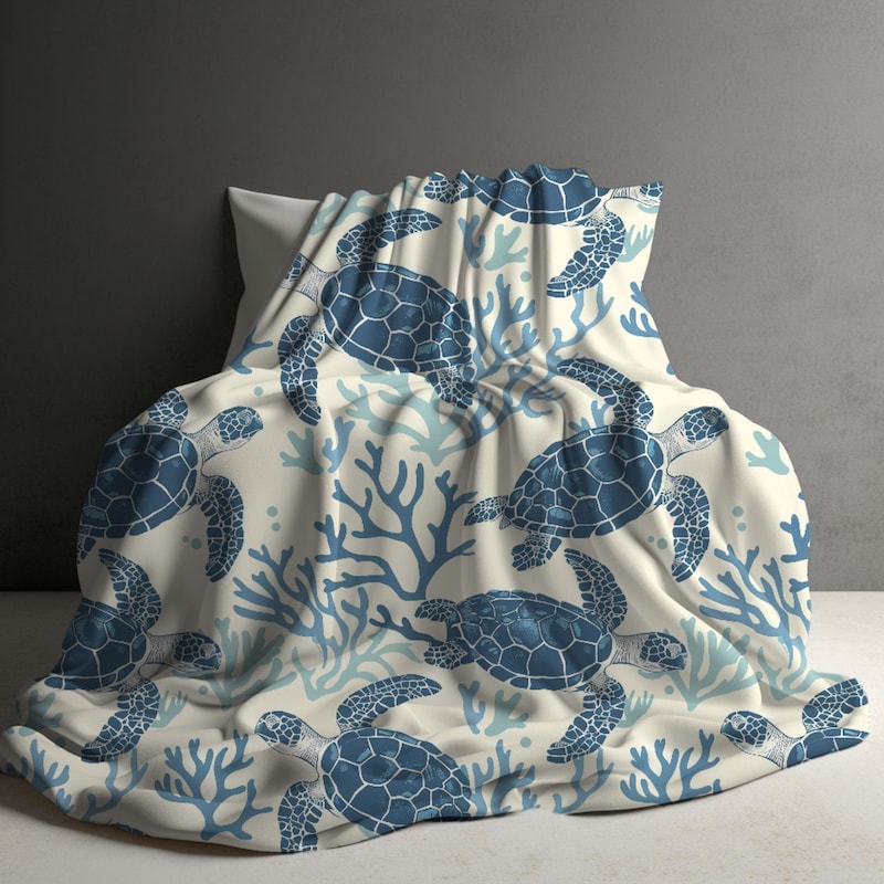 Sea Turtle Blanket - Etsy