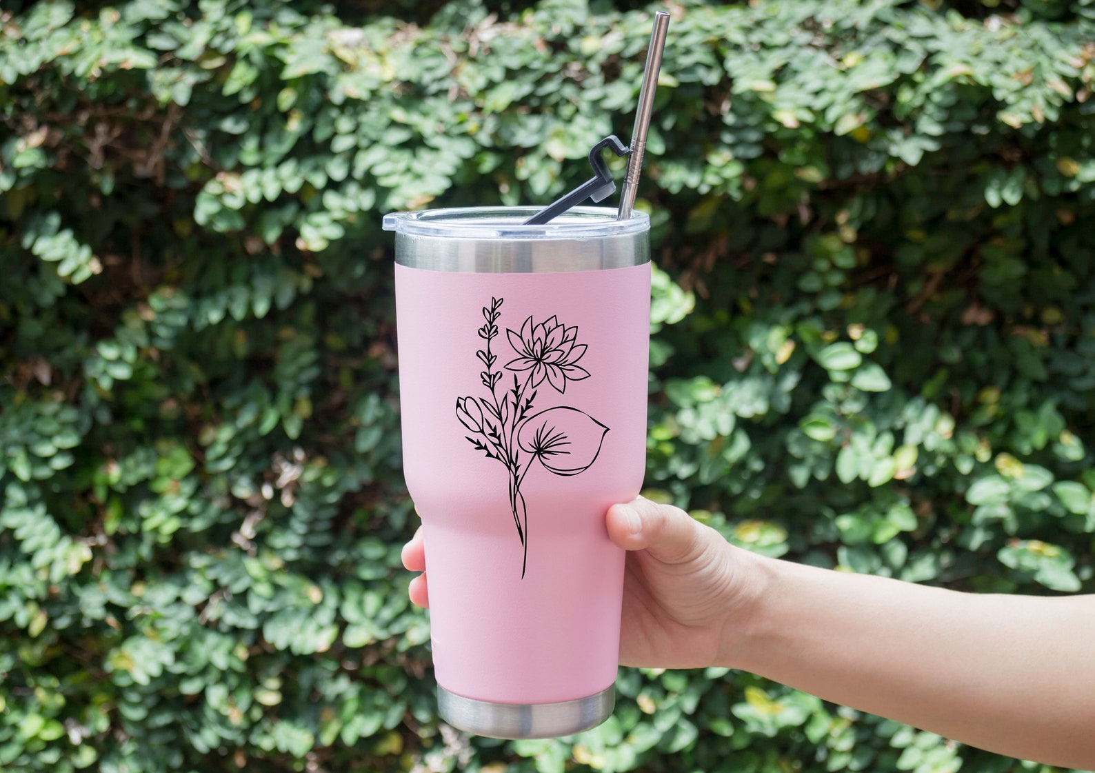 July Birth Month Flower SVG Waterlily SVG / PNG, Birth Month Flowers ...