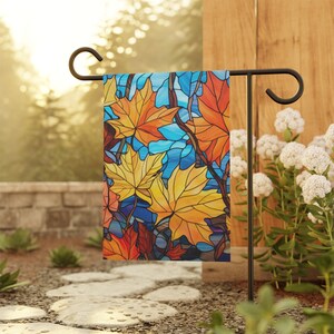 Fall Leaves House Flag, Fall Garden & House Banner, Garden Decor, Fall ...