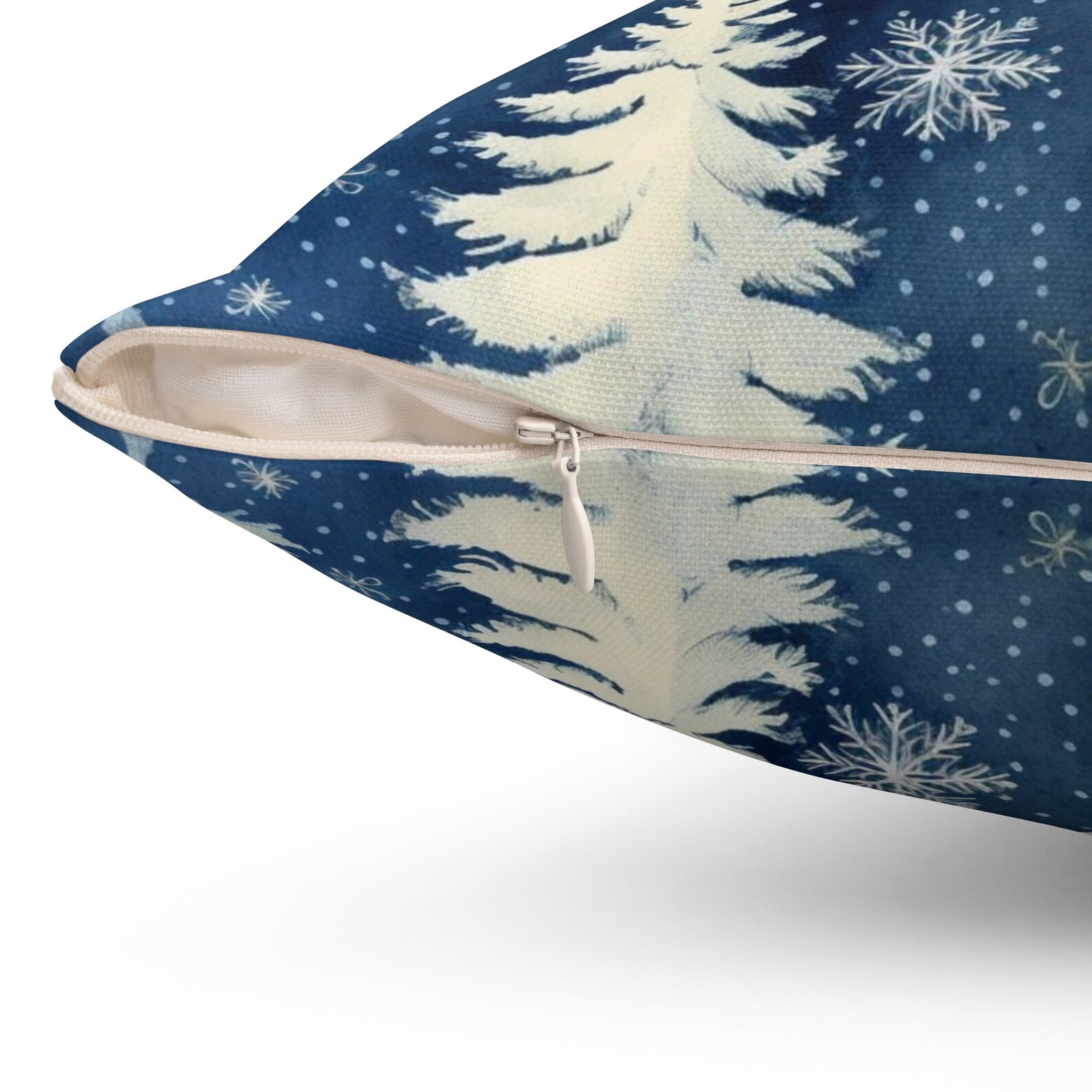 Blue Winter Pillow, Cozy Winter Decor, Christmas Pillows, Farmhouse ...