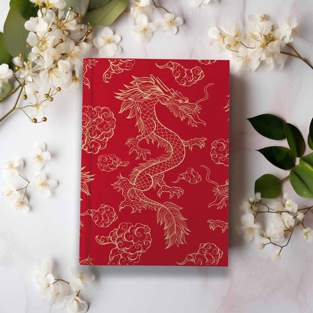 Chinese New Year Notebook, 2024 Lunar New Year, Chinese Dragon, Chinese ...