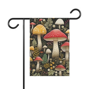 Mushroom Flag, Cottagecore Flag, Mushroom Lover Gift, Nature Flag ...