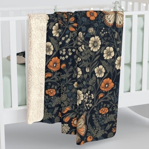 Cottage Core Blanket, Cottagecore Decor, Sherpa Fleece Blanket ...