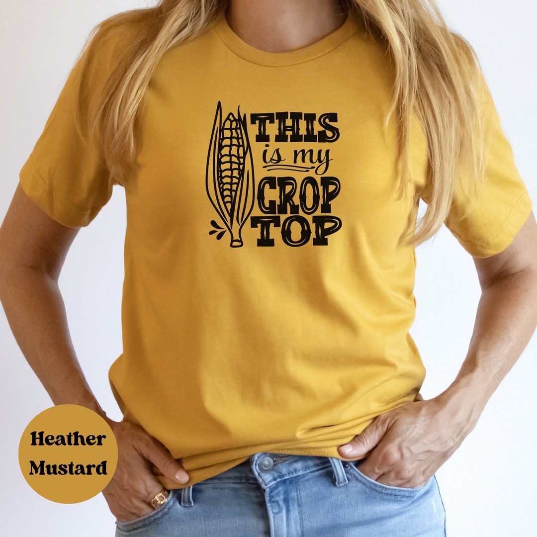 Farm Girl Tee, This is My Crop Top, Crop Top Corn Shirt, Funny Farm ...