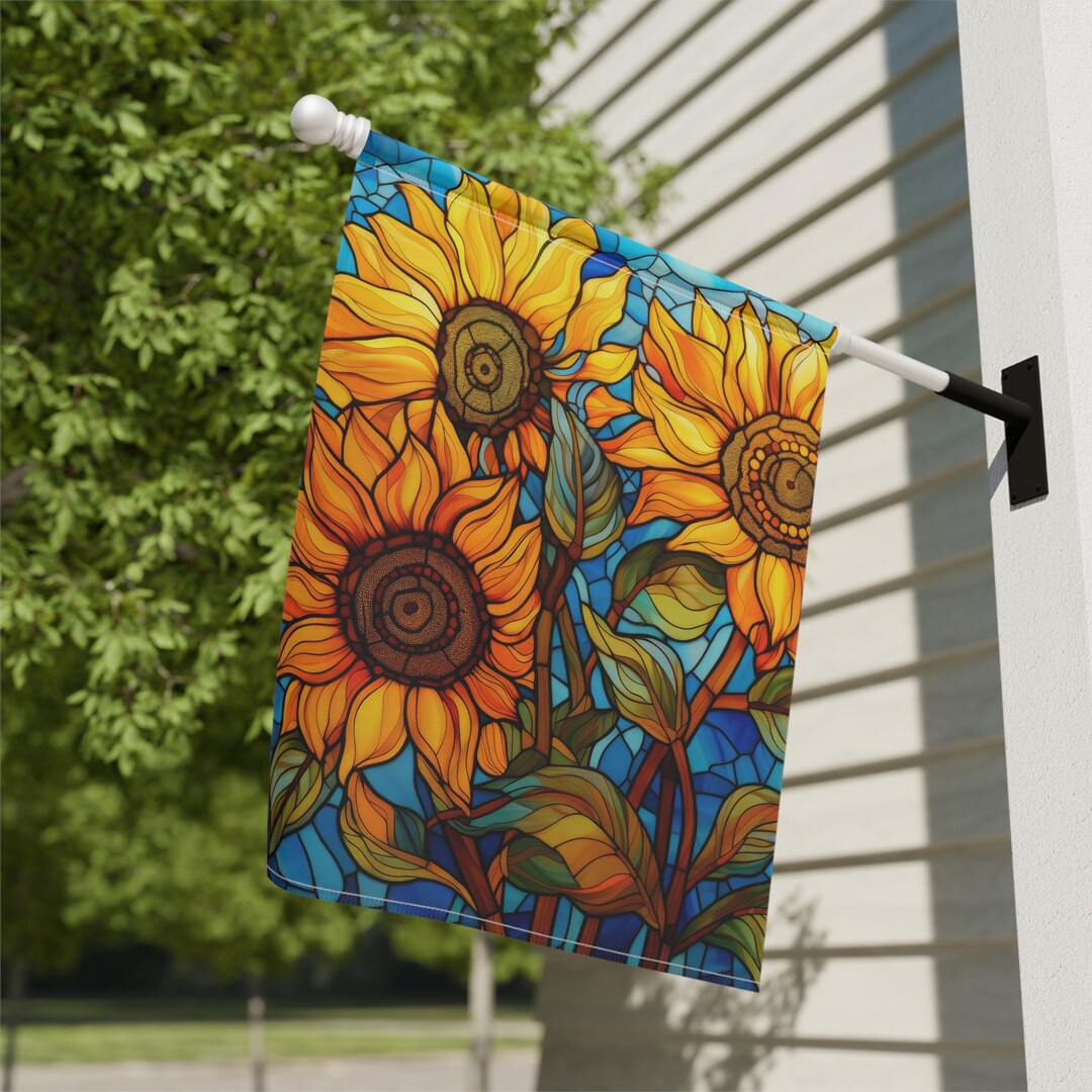 Summer Flag, Sunflower House Flag, Sunflower Gift, Nature Flag, Summer ...