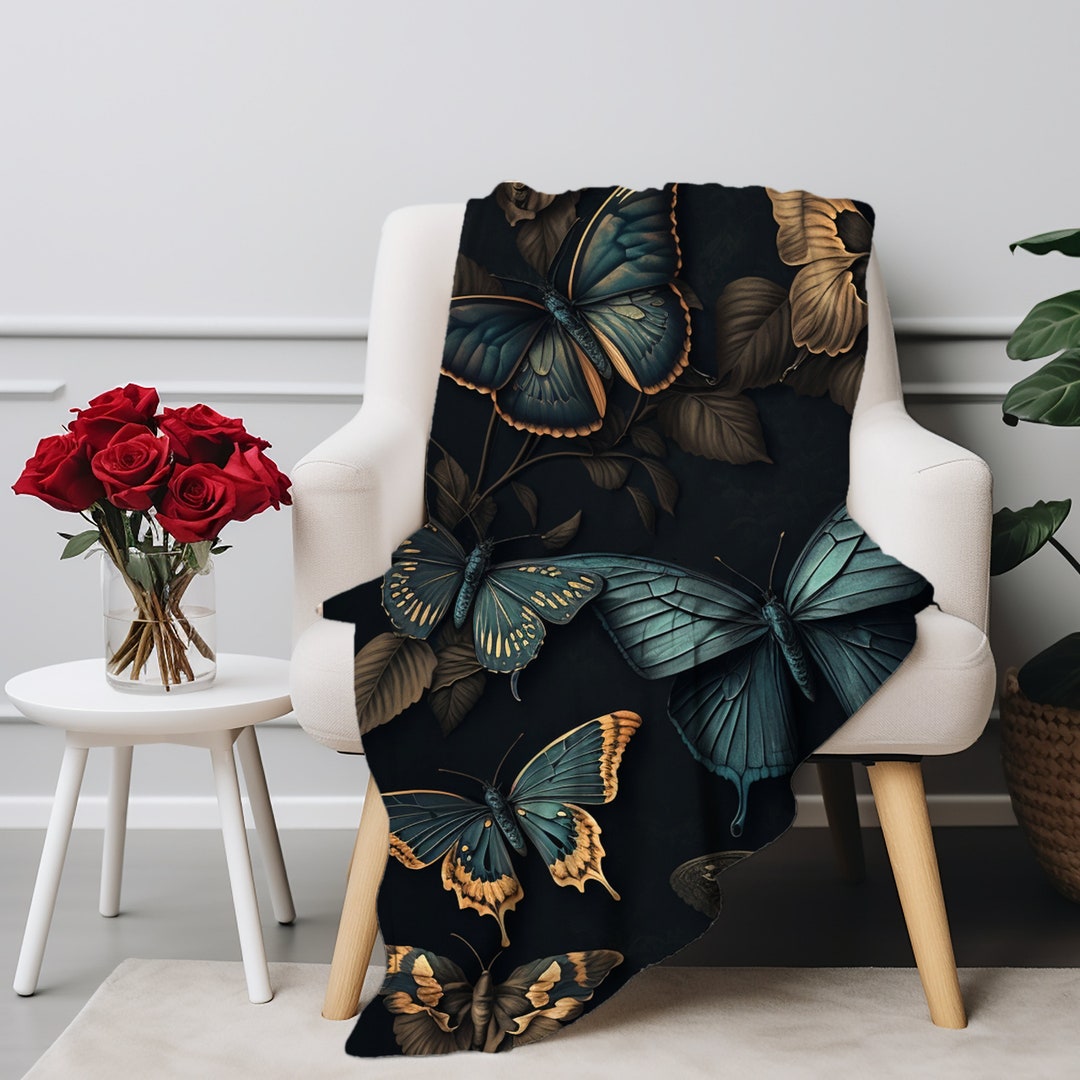 Cottagecore Blanket, Cottagecore Decor, Sherpa Fleece Blanket ...