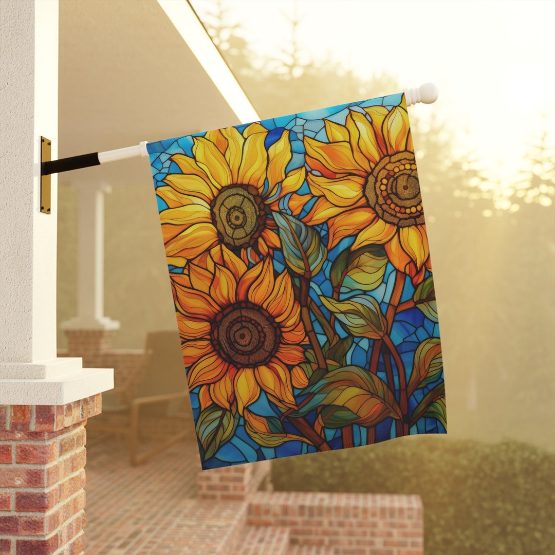Summer Flag, Sunflower House Flag, Sunflower Gift, Nature Flag, Summer ...