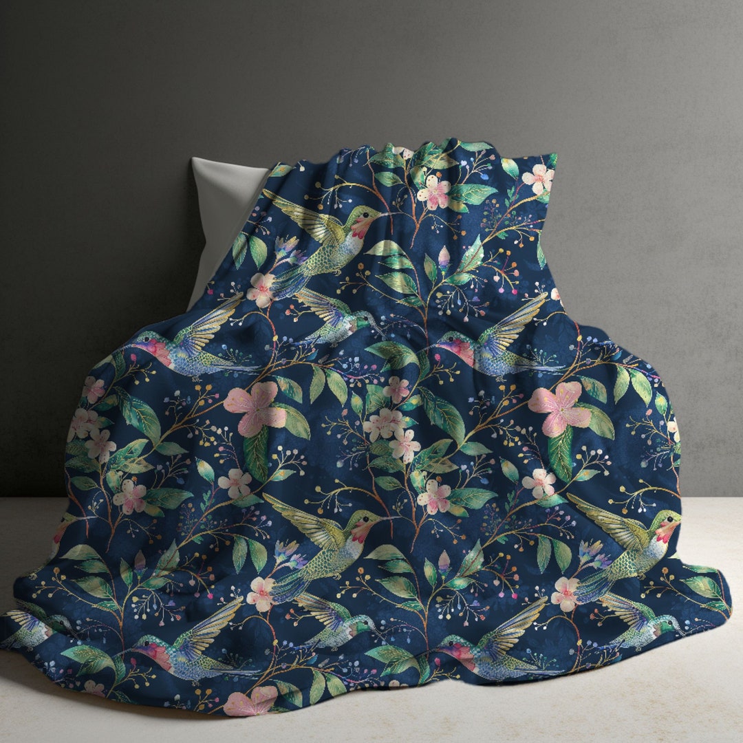 Hummingbird Decor, Humming Bird Gift, Humming Bird Blanket, Gift for ...