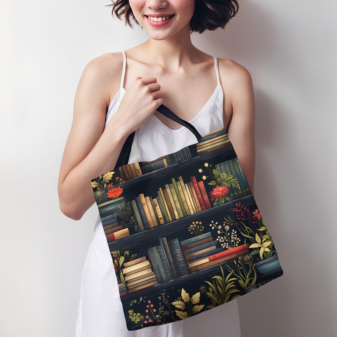Book Tote Bag, Book Tote, Vintage Book Bag, Book Lover Tote, Book Lover ...