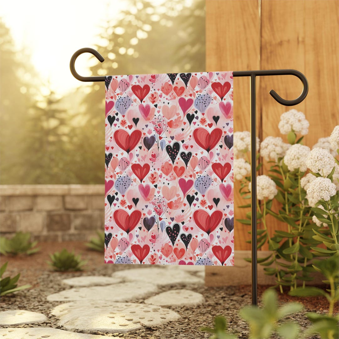 Yard Flag, Valentines Day Garden Banner, Love House Flag, Valentine ...