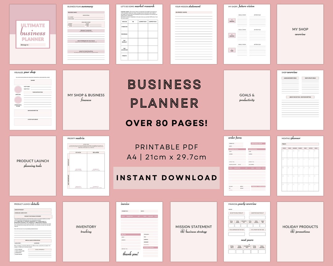 Ultimate Business Planner Small Business Planner, Home Business ...
