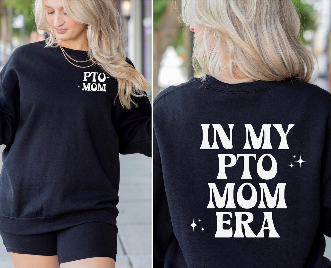 PTO Mom Sweatshirt, in My PTA Mom Era Sweatshirt, PTA School Tee ...